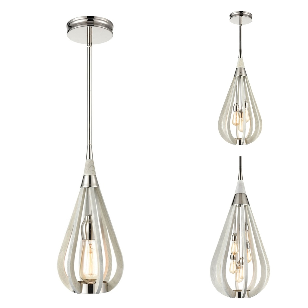 Pendant Light ES Winter Moss Tear Drop | OZ Lights Direct