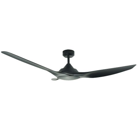 Raven 64 DC Ceiling Fan - Black | OZ Lights Direct